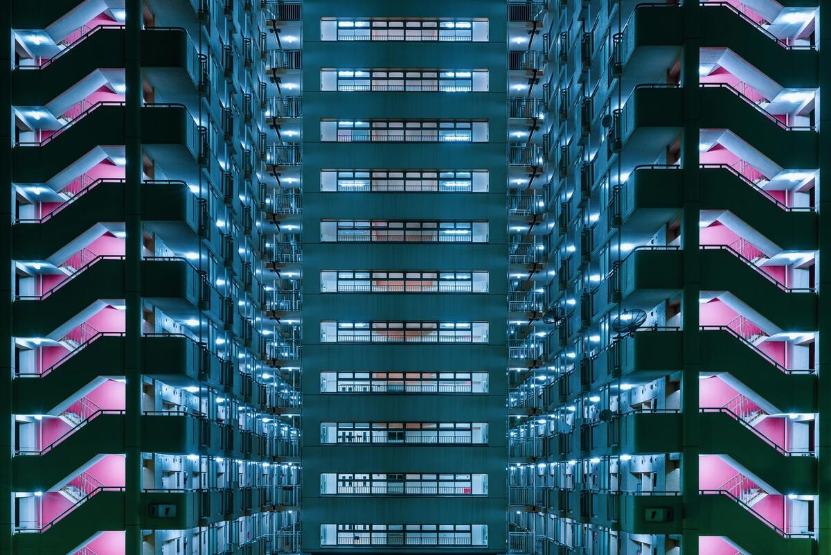 壁纸门面 对称 现代建筑从arashilkis 桌面图像和屏幕保护程序