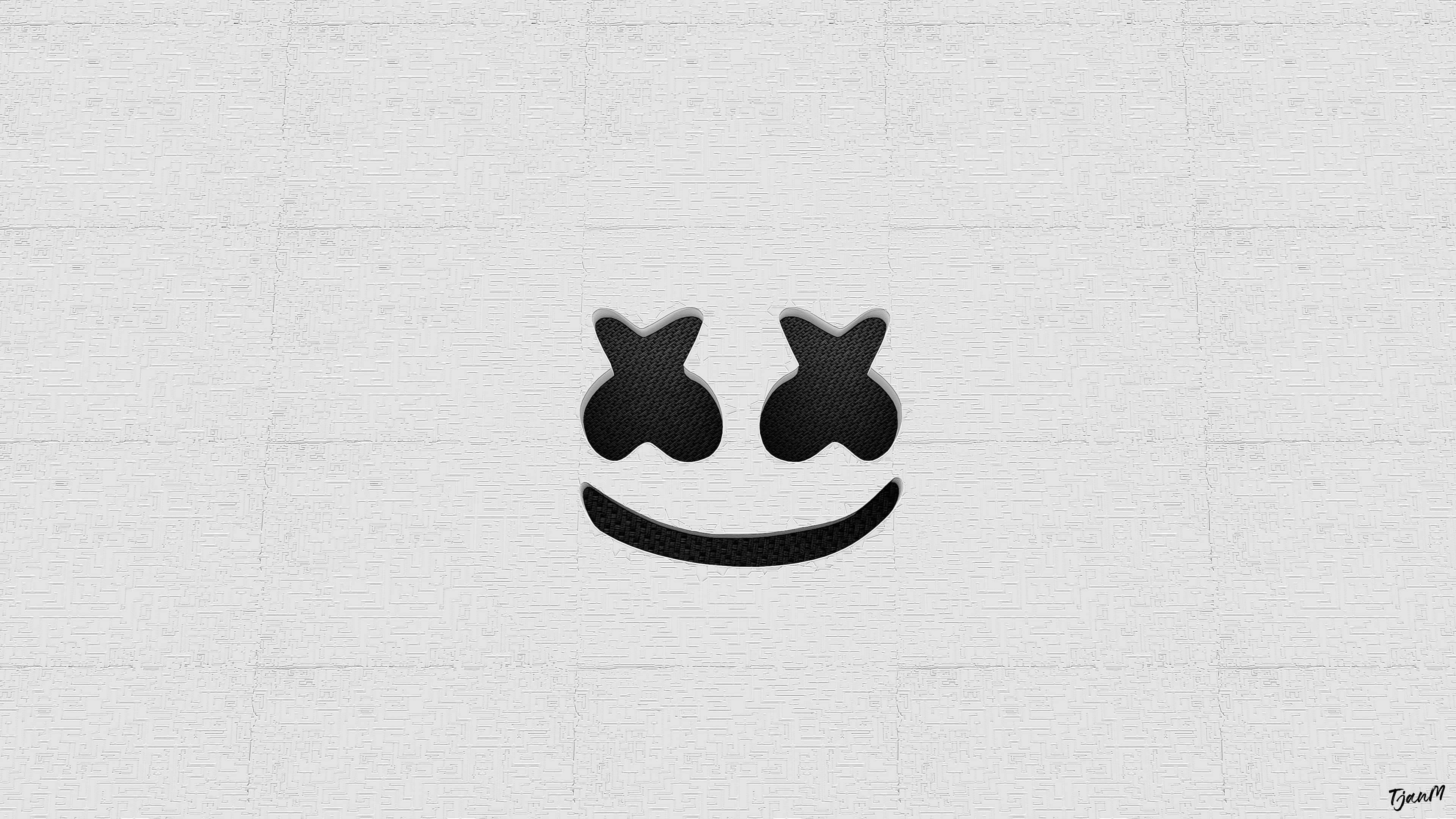 Wallpapers wallpaper marshmello smiley artwork minimalism from bradeya ...