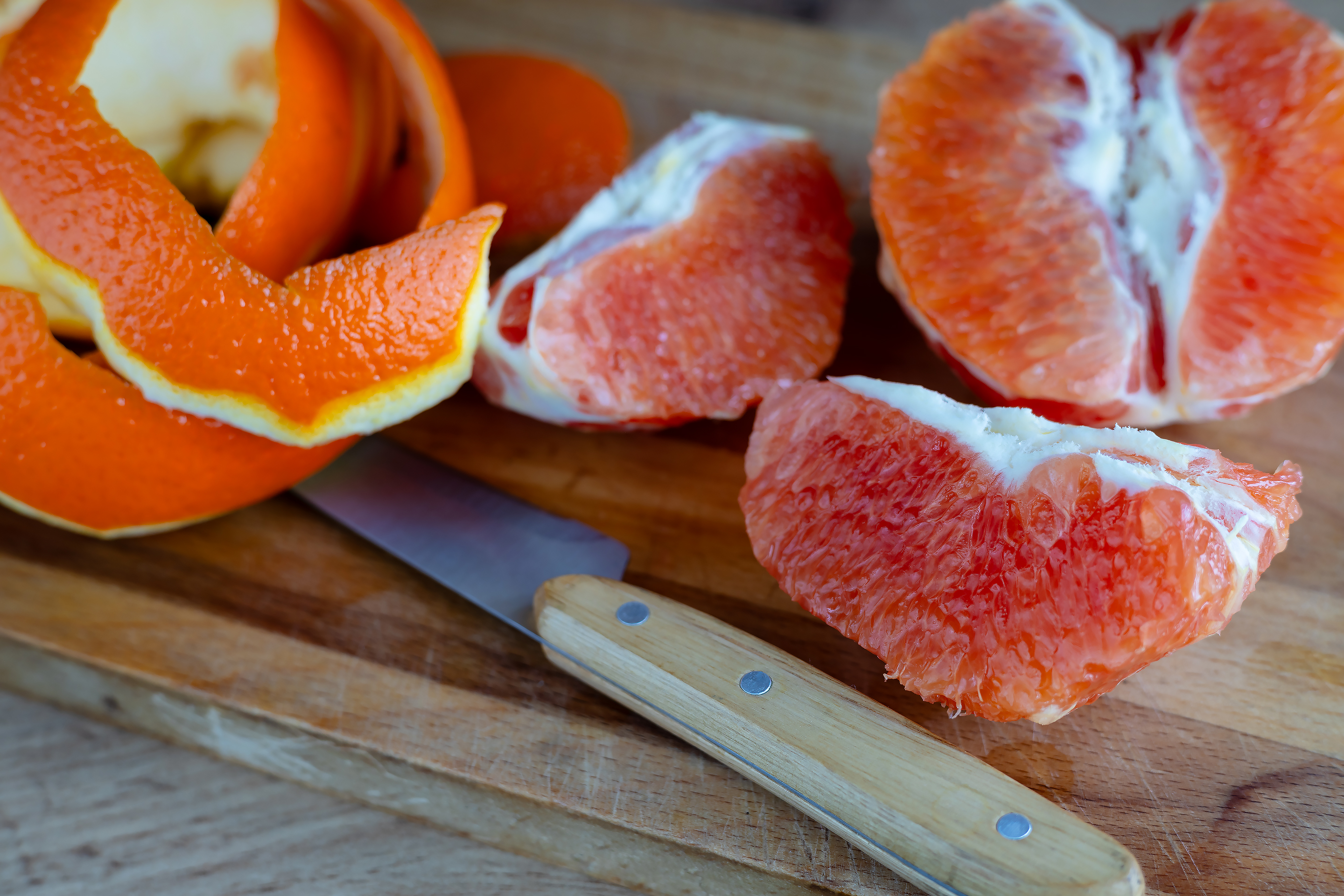 Orange slices on a wooden board. · free photo from denisark - pictures ...