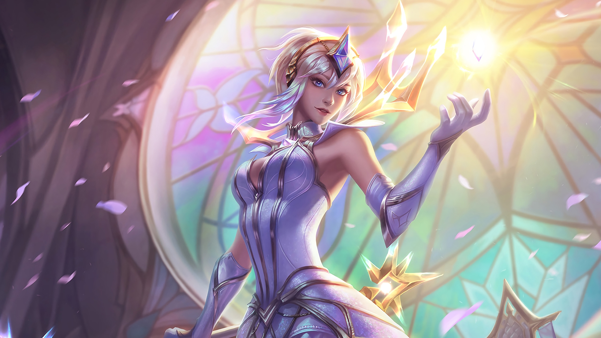 Wallpapers wallpaper league of legends lux petals artwork other from axebourne - desktop images ...