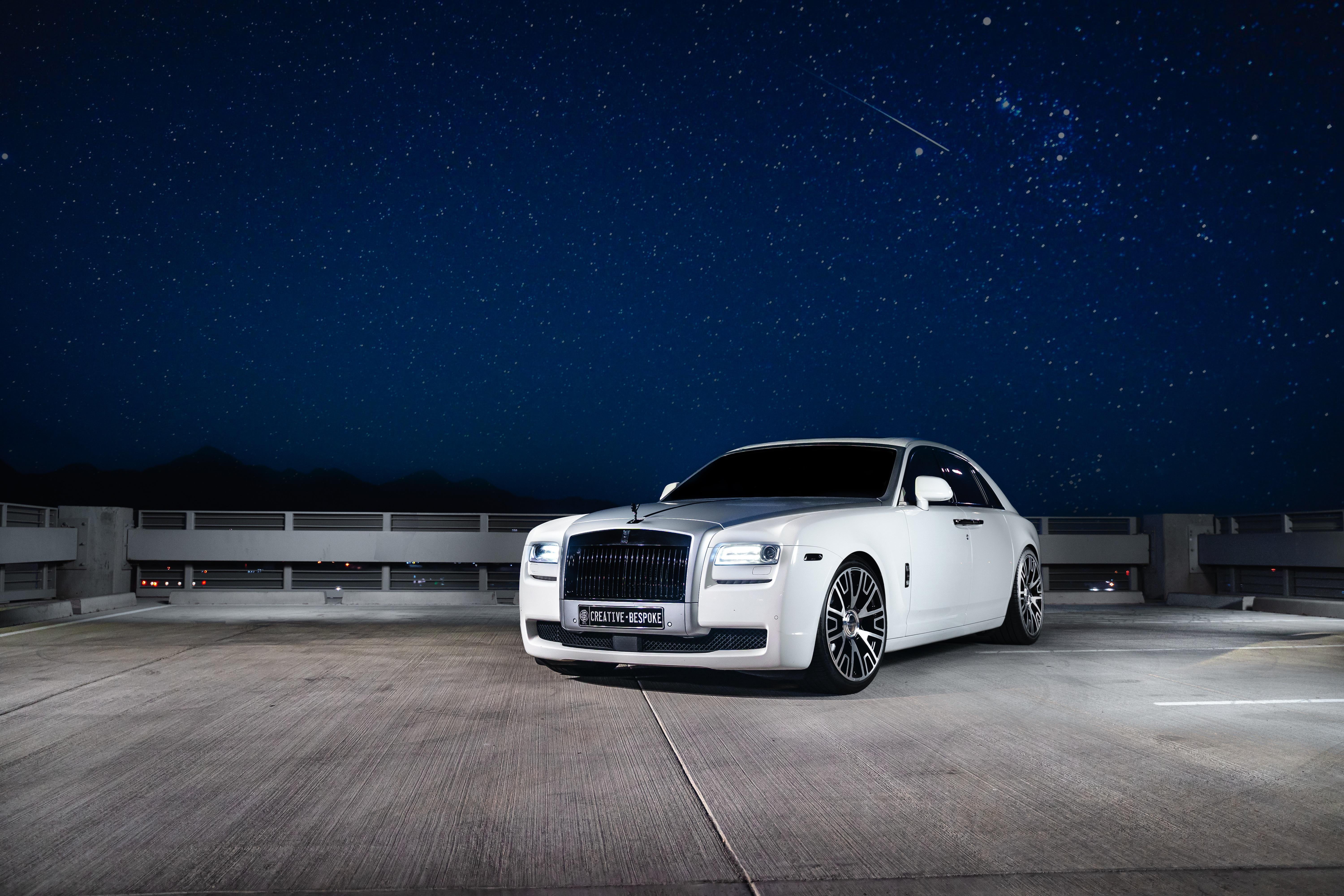 White Rolls Royce on beautiful rims · 2560x1440 QHD & WQHD (16:9) free ...