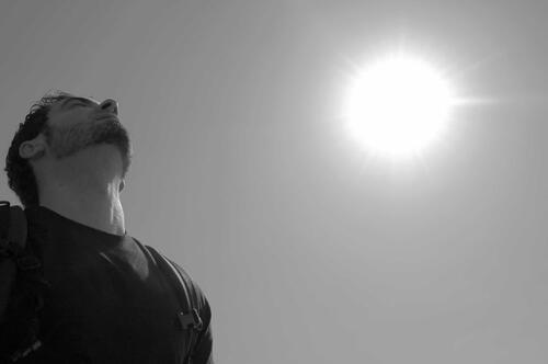 Wallpapers man silhouette light black and white sky from jorik ... Wallpapers man silhouette light black and white sky from jorik ...