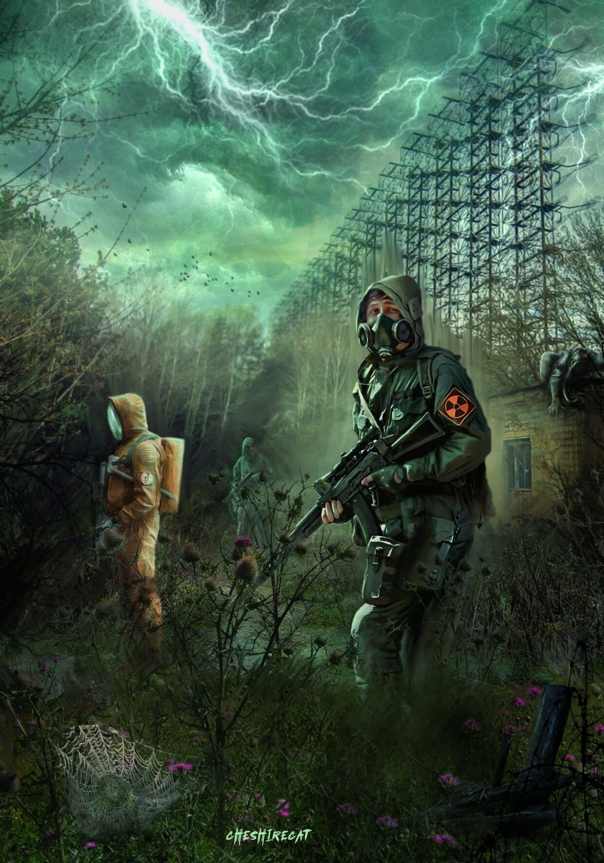 S.T.A.L.K.E.R. against the wall. · 1366x768 free photo from yurysk ...