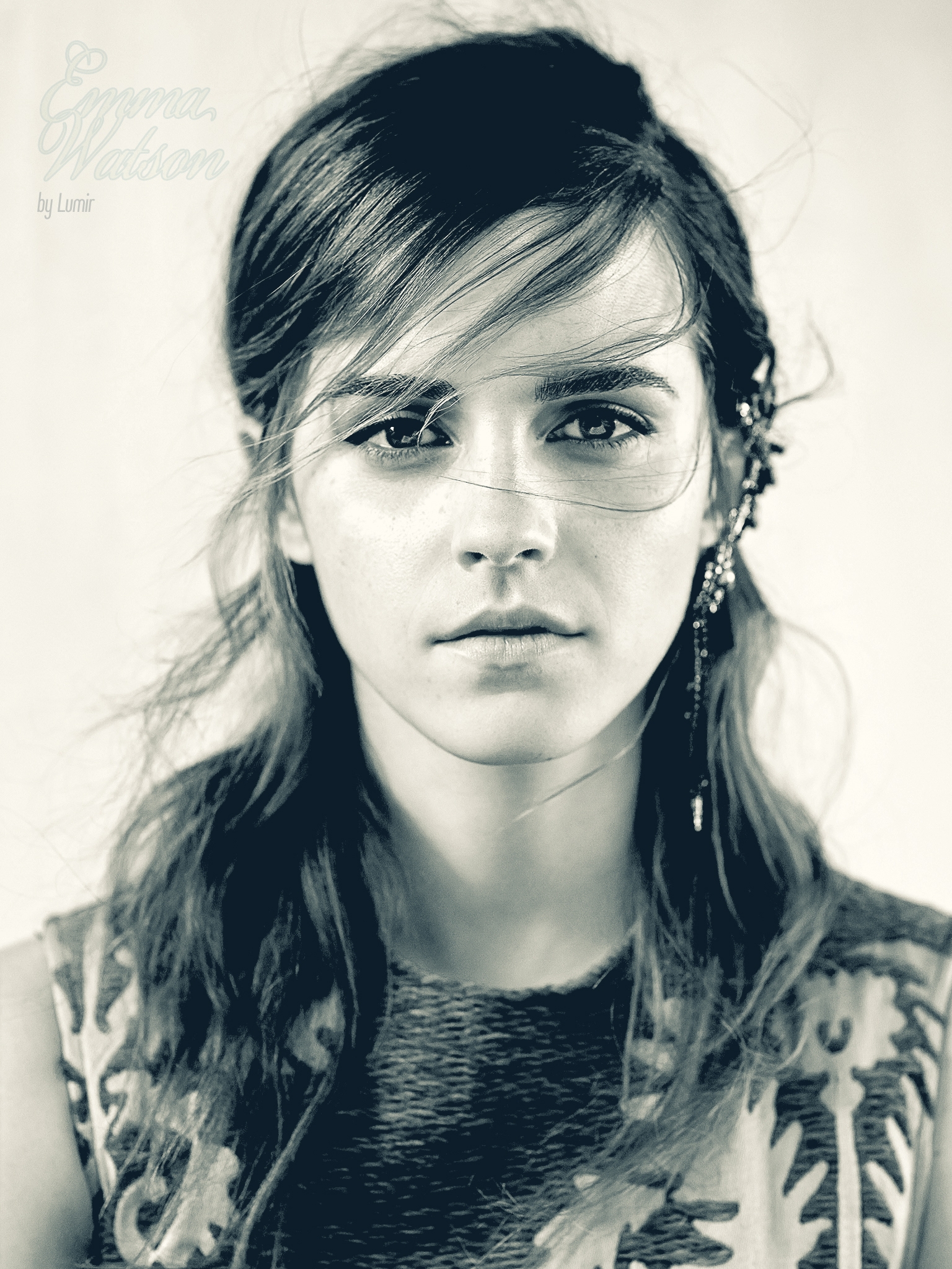 Wallpapers Emma Watson face portrait 2560x1600 from axebourne - desktop ...