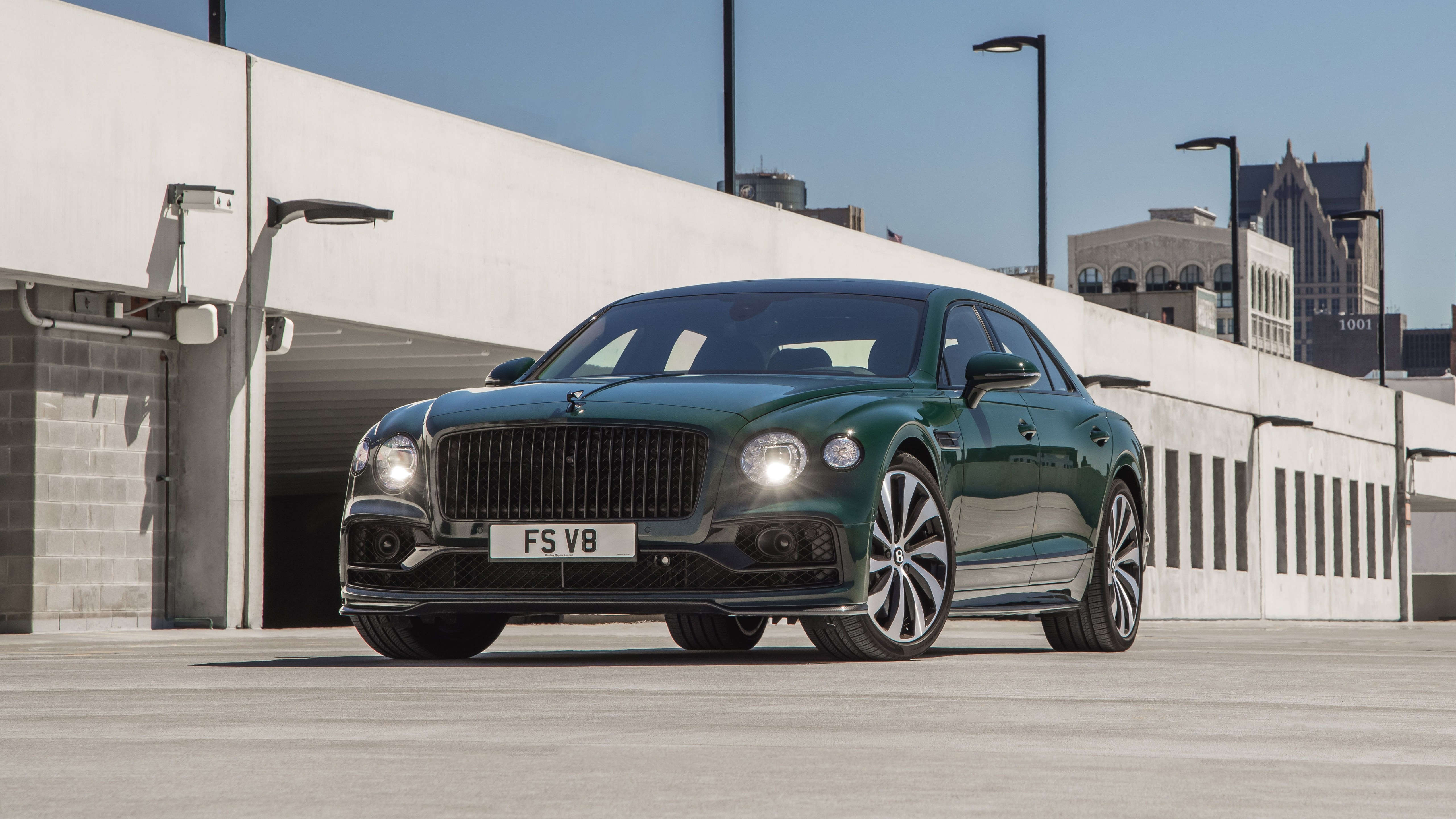 Wallpapers headlights wallpaper bentley flying spur v8 2 green luxury ...