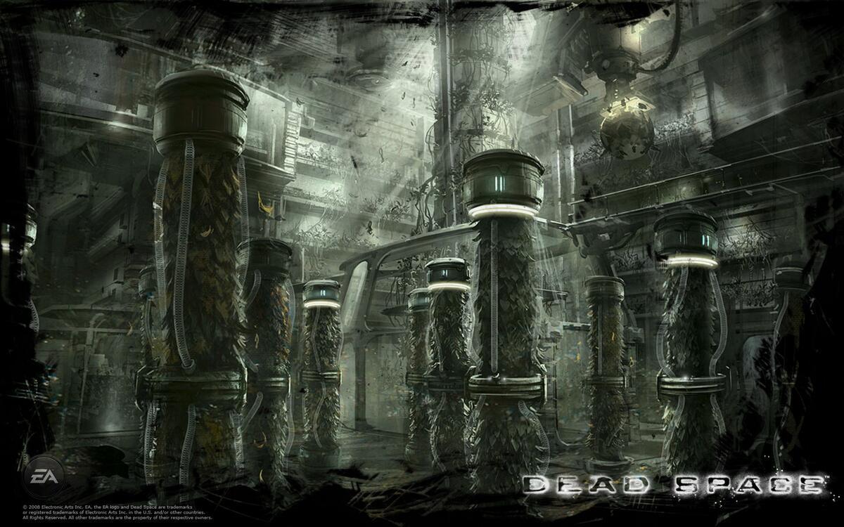 Обои видеоигры здание Dead Space темнота скриншот от Uaha картинки на