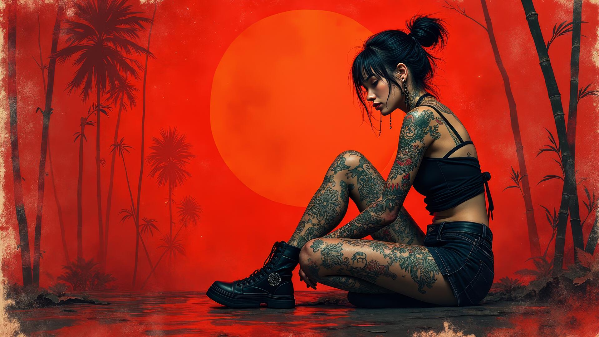 10 000 Черно красные 1920x1080 Full Hd фото Скачать бесплатные