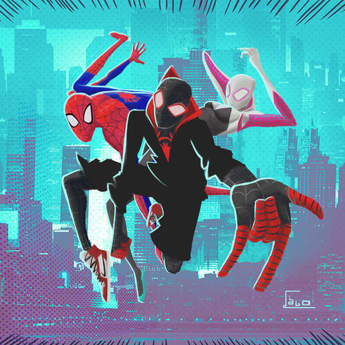 Обои Spiderman Into The Spider Verse гвен стейси супергерои Человек