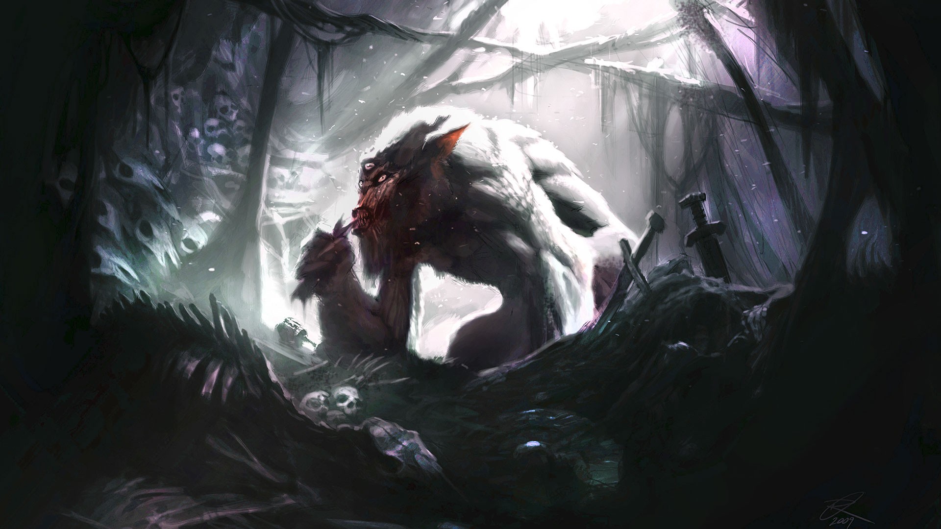 Wallpapers The Elder Scrolls V Skyrim demon darkness screenshot ...