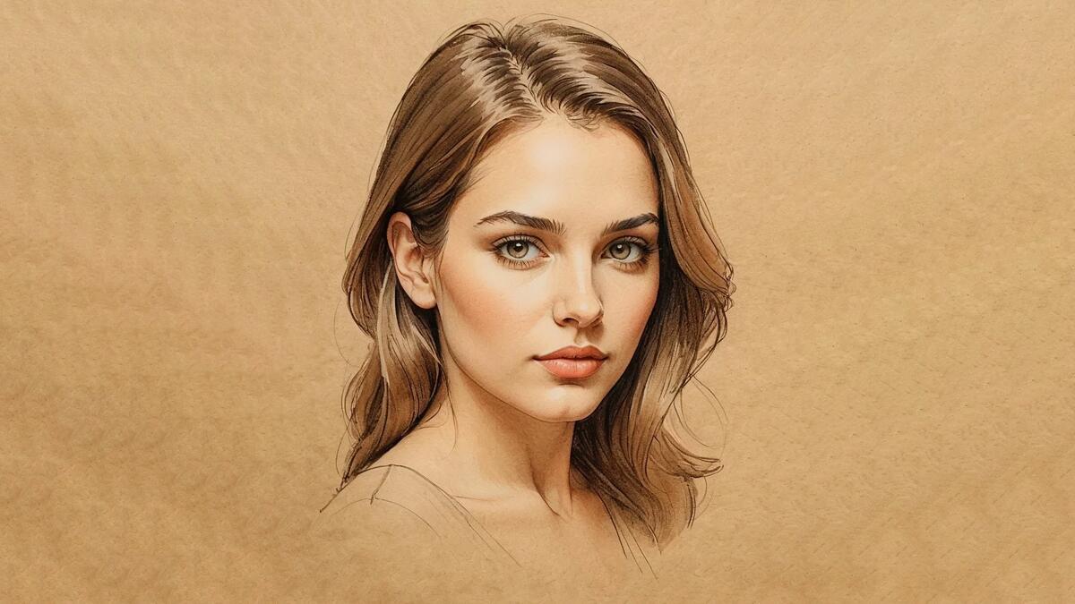 Портрет девушки с длинными волосами · бесплатная фотография от Danastr