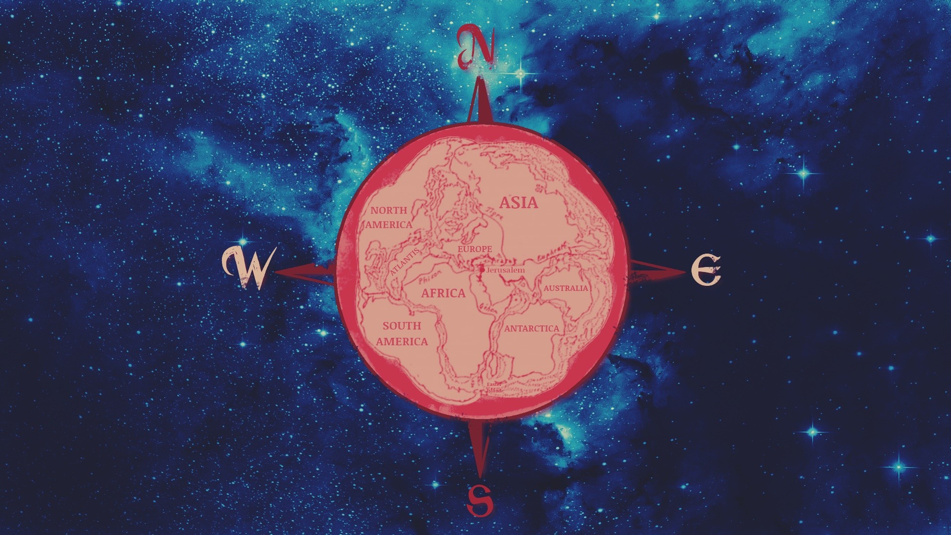 Wallpapers illustration planet space Earth Jerusalem from godlike ...