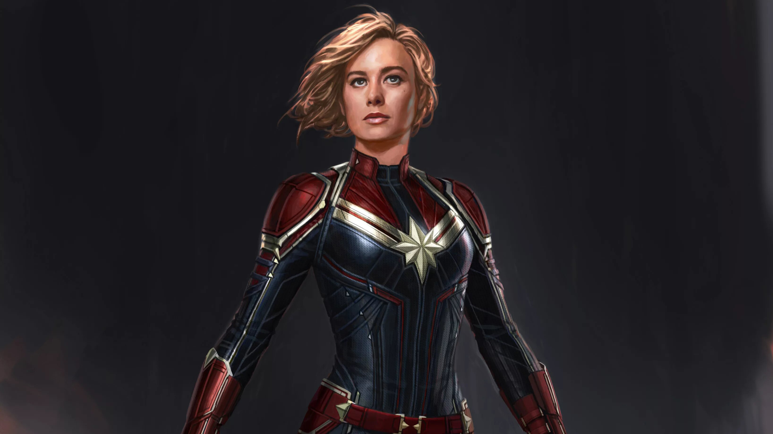 Wallpapers captain marvel superheroes artwork digital art rendering ...