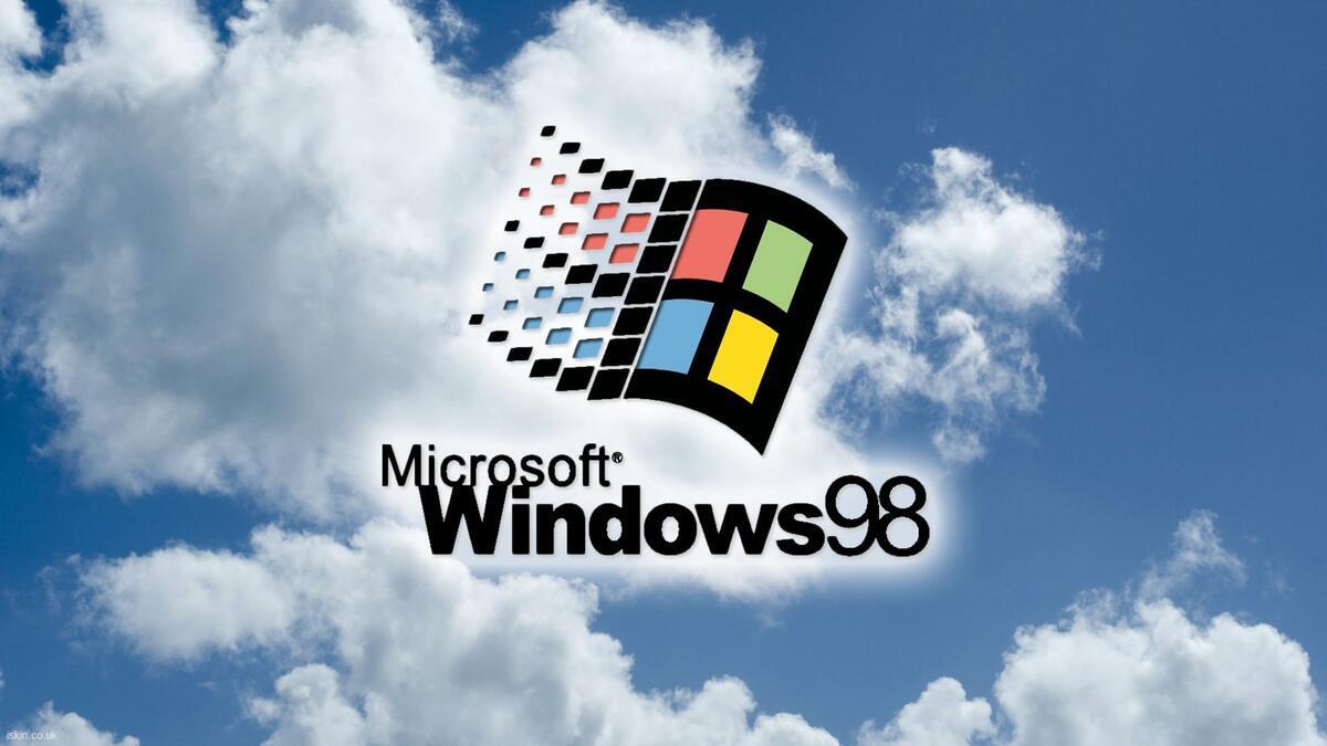 Обои небо логотип компьютер винтаж Microsoft Windows от Axebourne