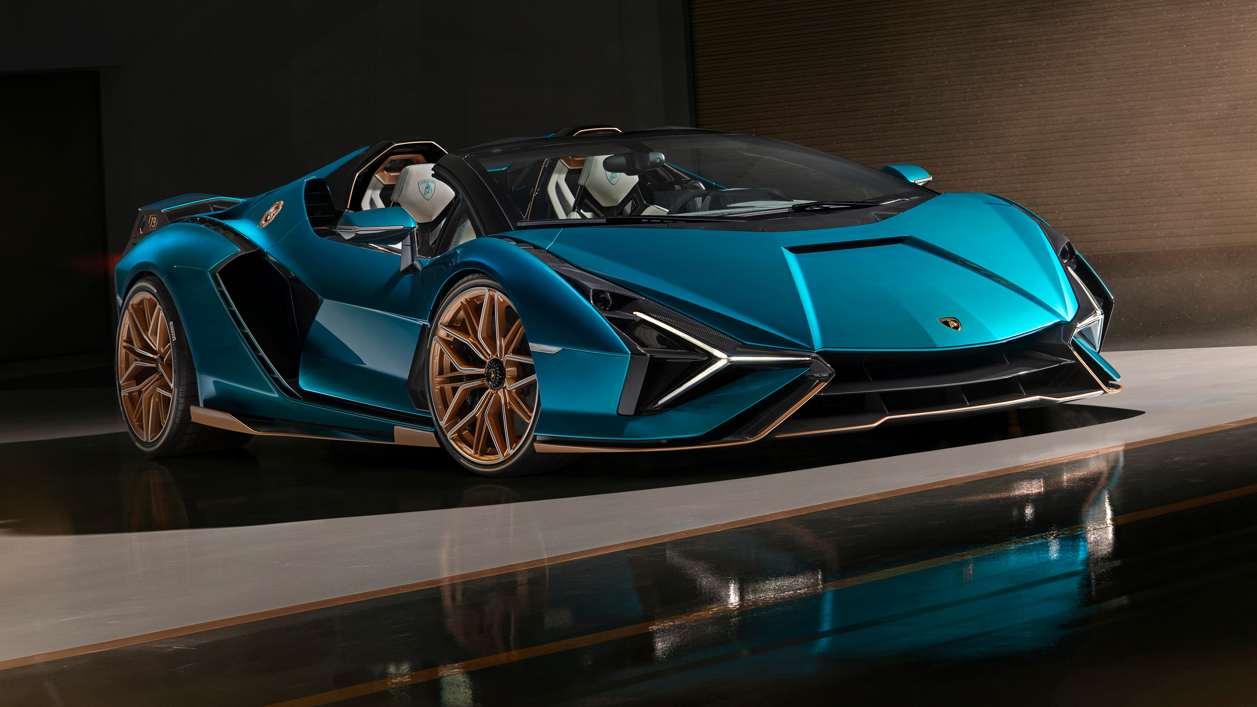 Lamborghini sian roadster 2020 in blue · 2560x1600 free photo from ...