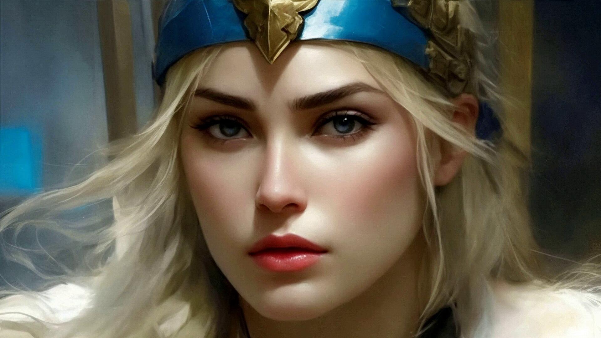 Portrait of a blonde girl in a headdress · 1920x1080 Full HD free photo ... Portrait of a blonde girl in a headdress · 1920x1080 Full HD free photo ...
