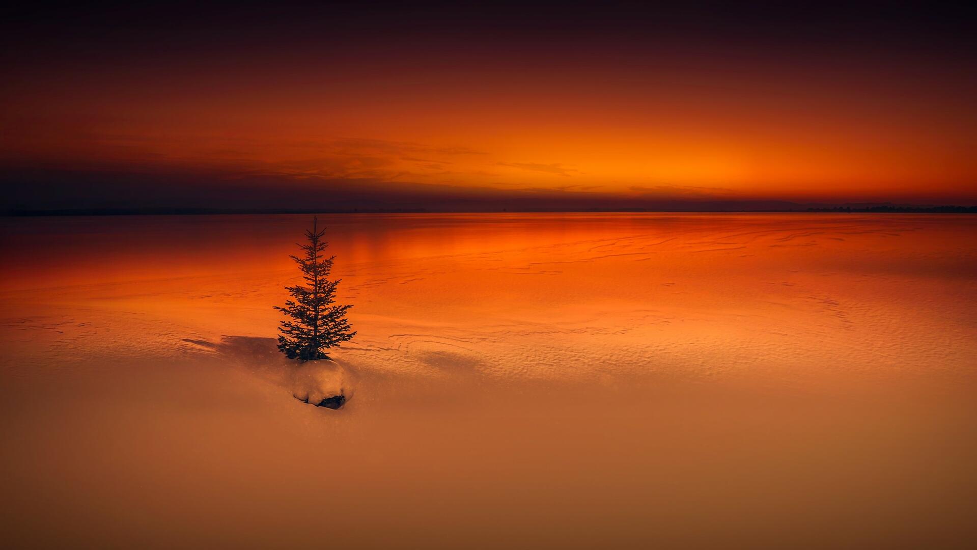 Обои послесвечение пейзажи рассвет облако восход солнца 1920x1080 Full