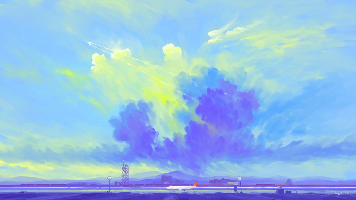壁纸梦幻风景壁纸 飞机 巨树 景观 地貌从virtual 桌面图像和屏幕保护程序