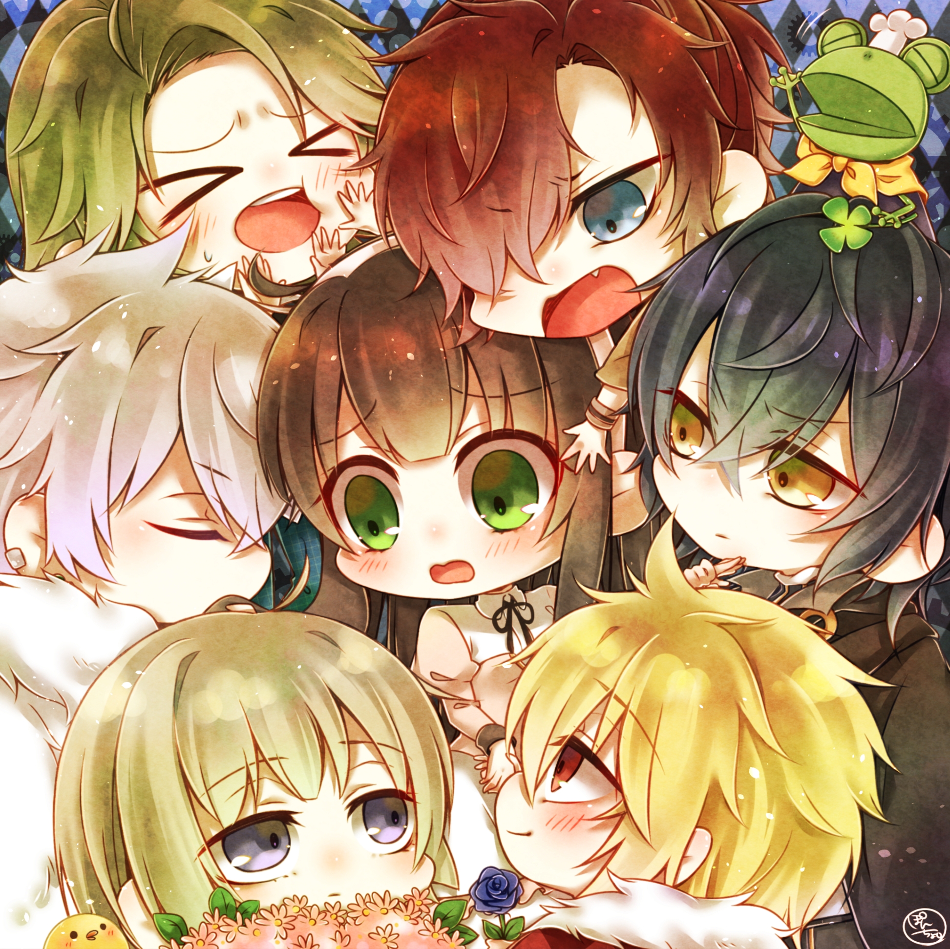 Wallpapers visual novel chibi anime boys Wallpaper Clock Zero anime ...