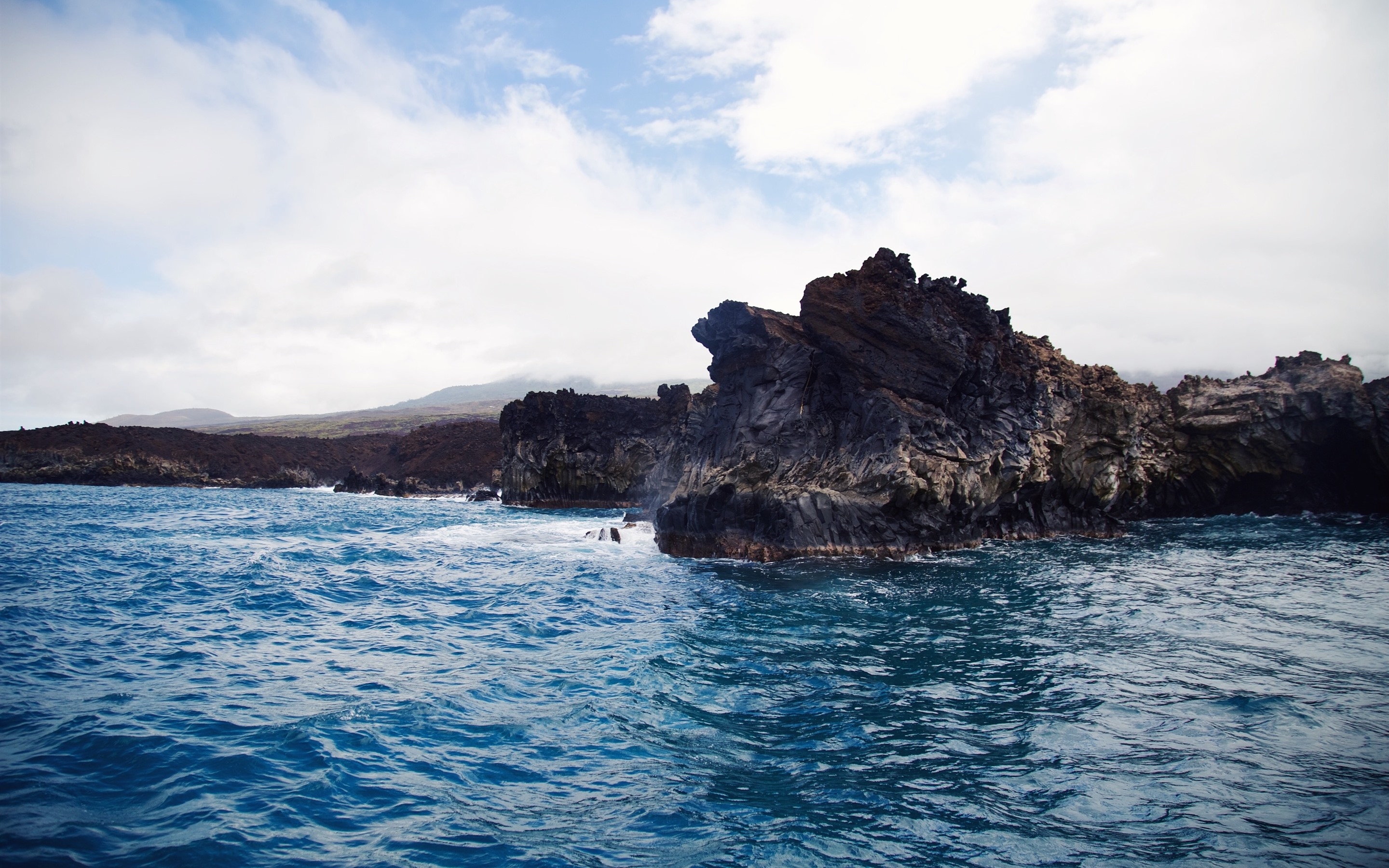 Wallpapers wallpaper rocks ripples clouds 1920x1080 Full HD from ...