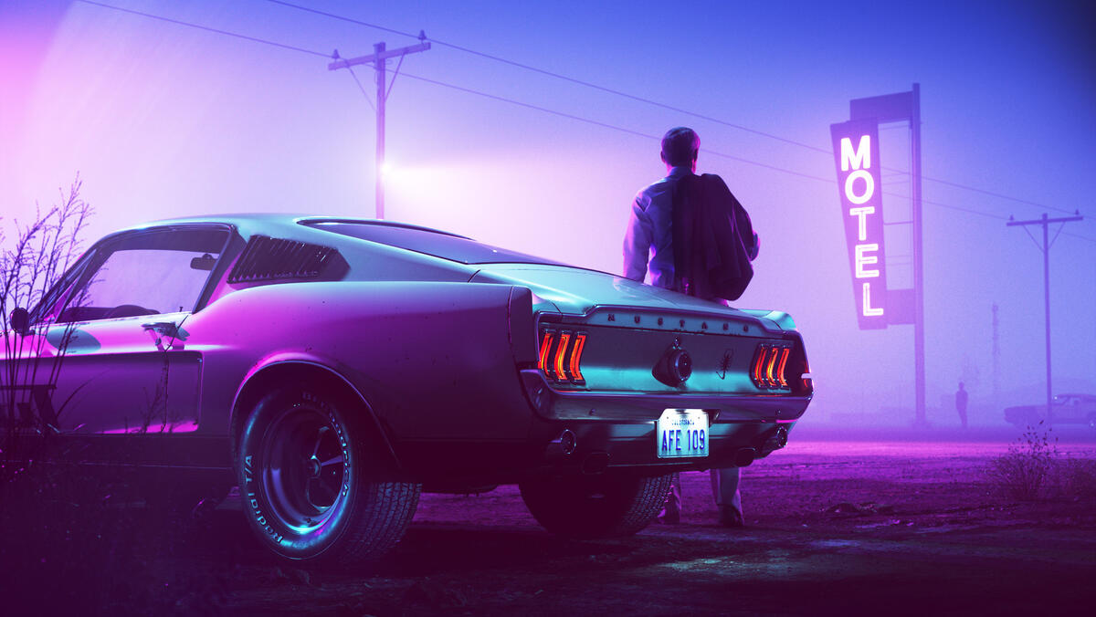 Обои художник художественное произведение Mustang от Godlike картинки