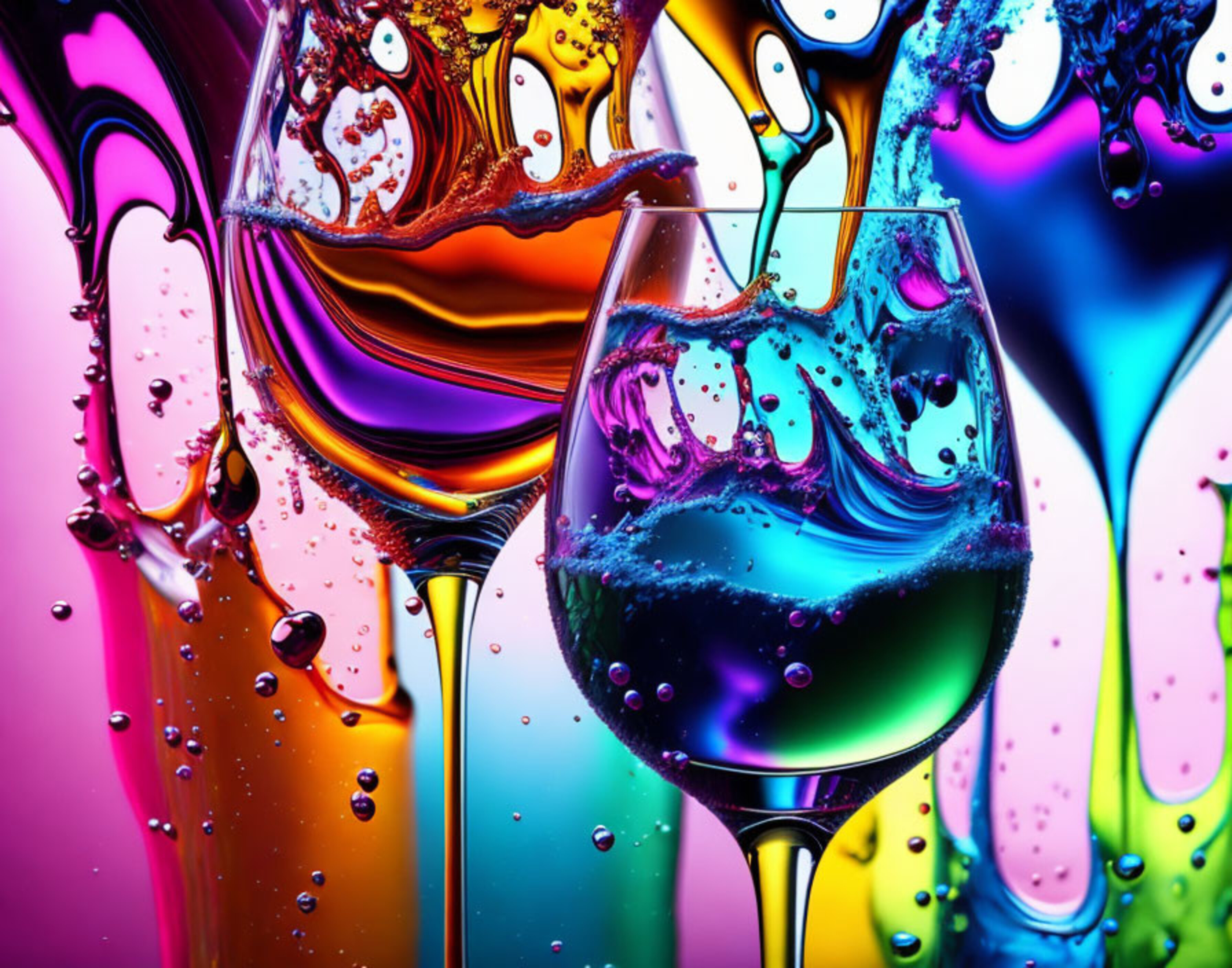 Colored liquids in glasses · free photo from pav1972 - images on Fonwall