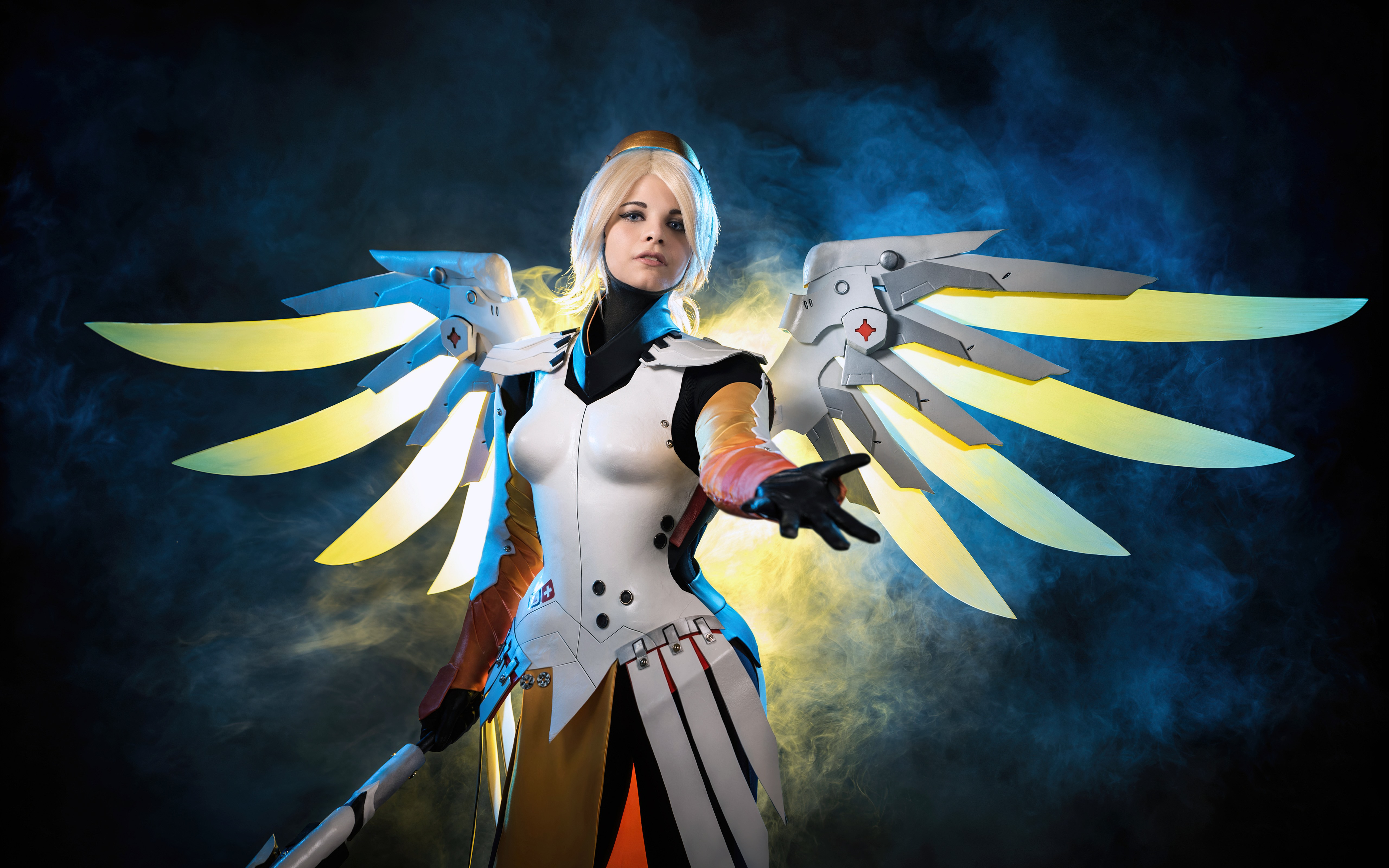 Wallpapers wallpaper overwatch mercy cosplay photoshop wings from ...