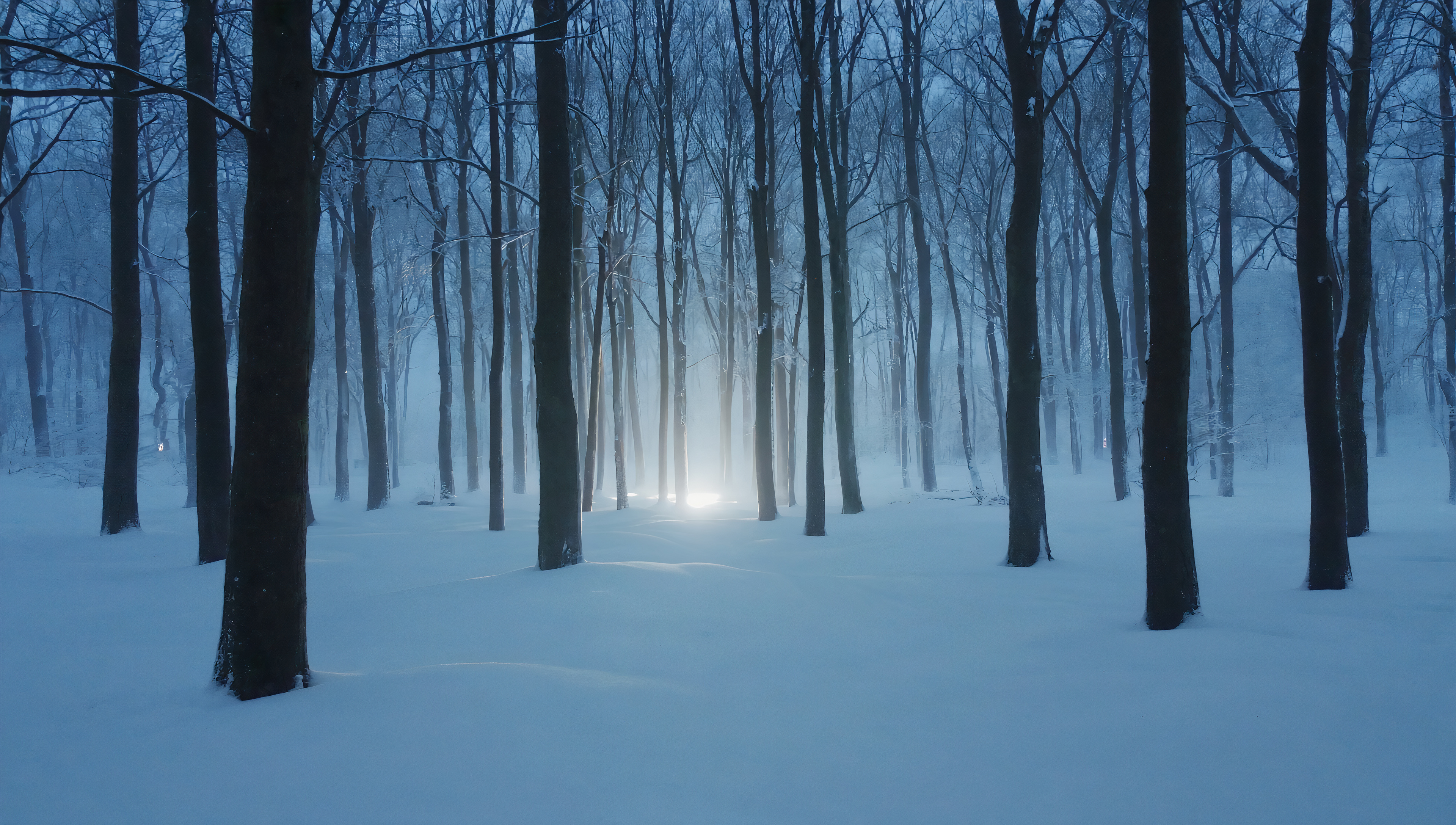 Wallpaper on the desktop, landscape in winter snow, dawn, forest · free ...