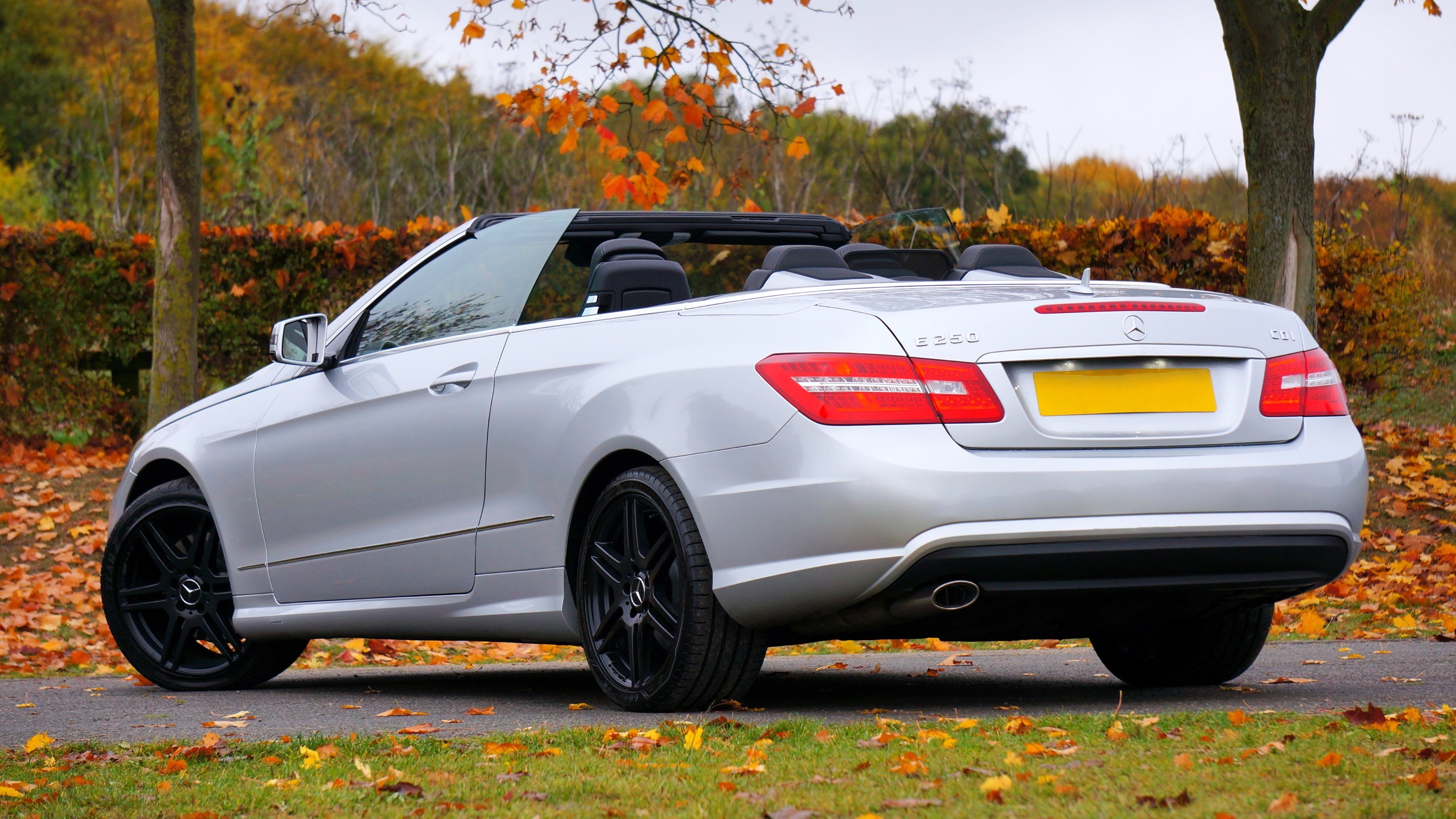Mercedes benz e250 cabriolet rear view · 1366x768 free photo from ...