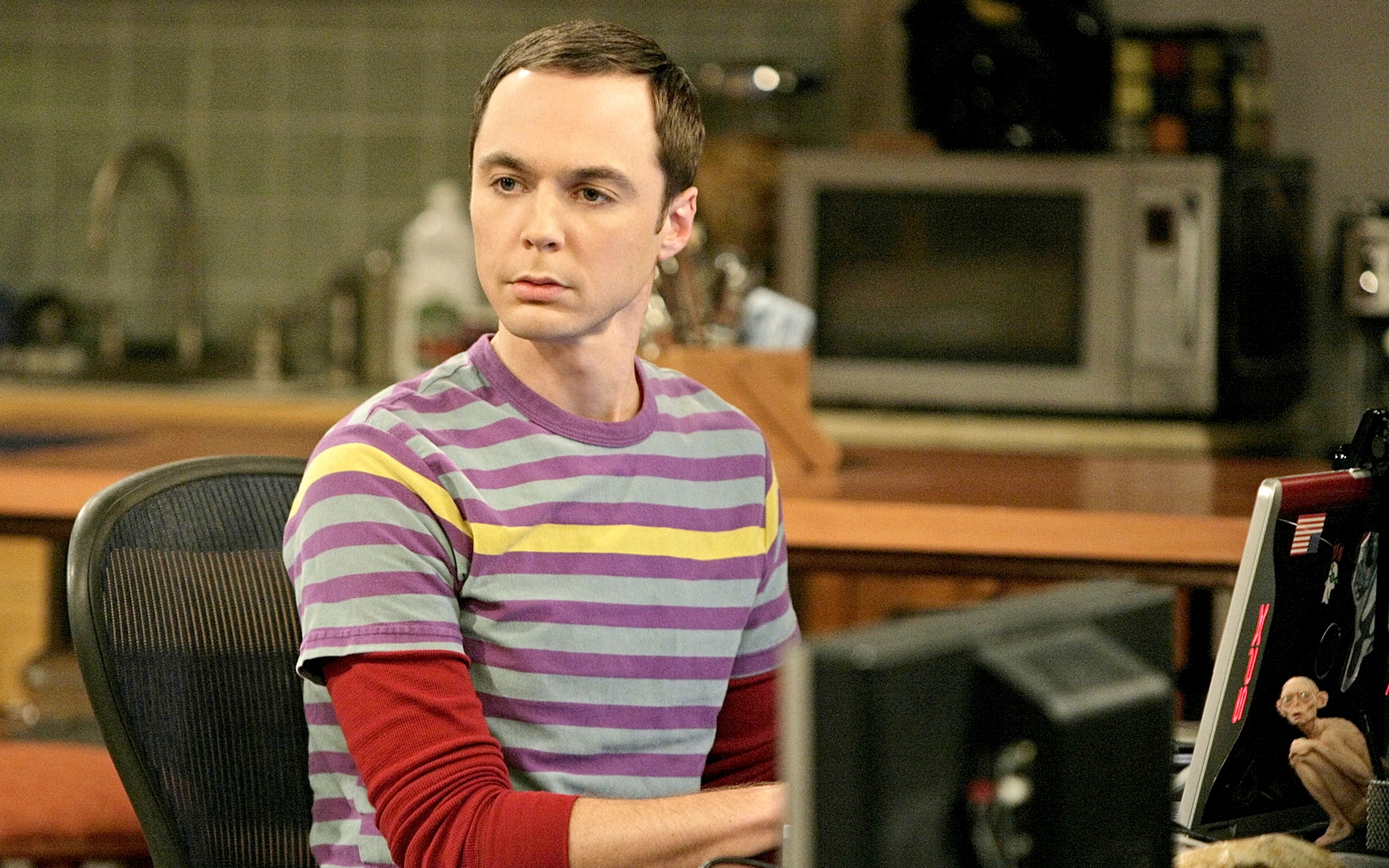 Wallpapers The Big Bang Theory Sheldon Cooper monitor block serial from ...