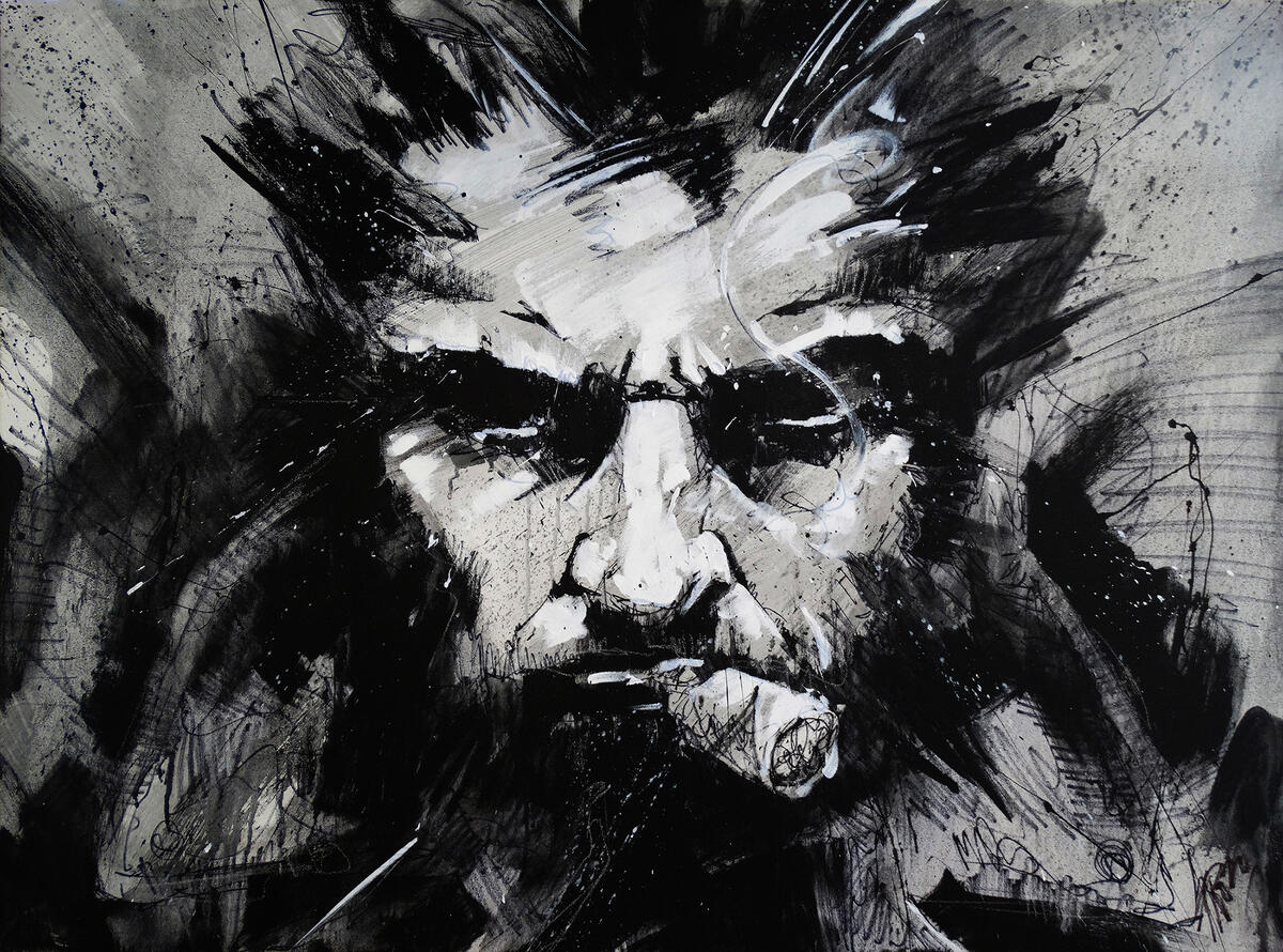 Обои Wolverine Behance монохромный от Chappie картинки на рабочий