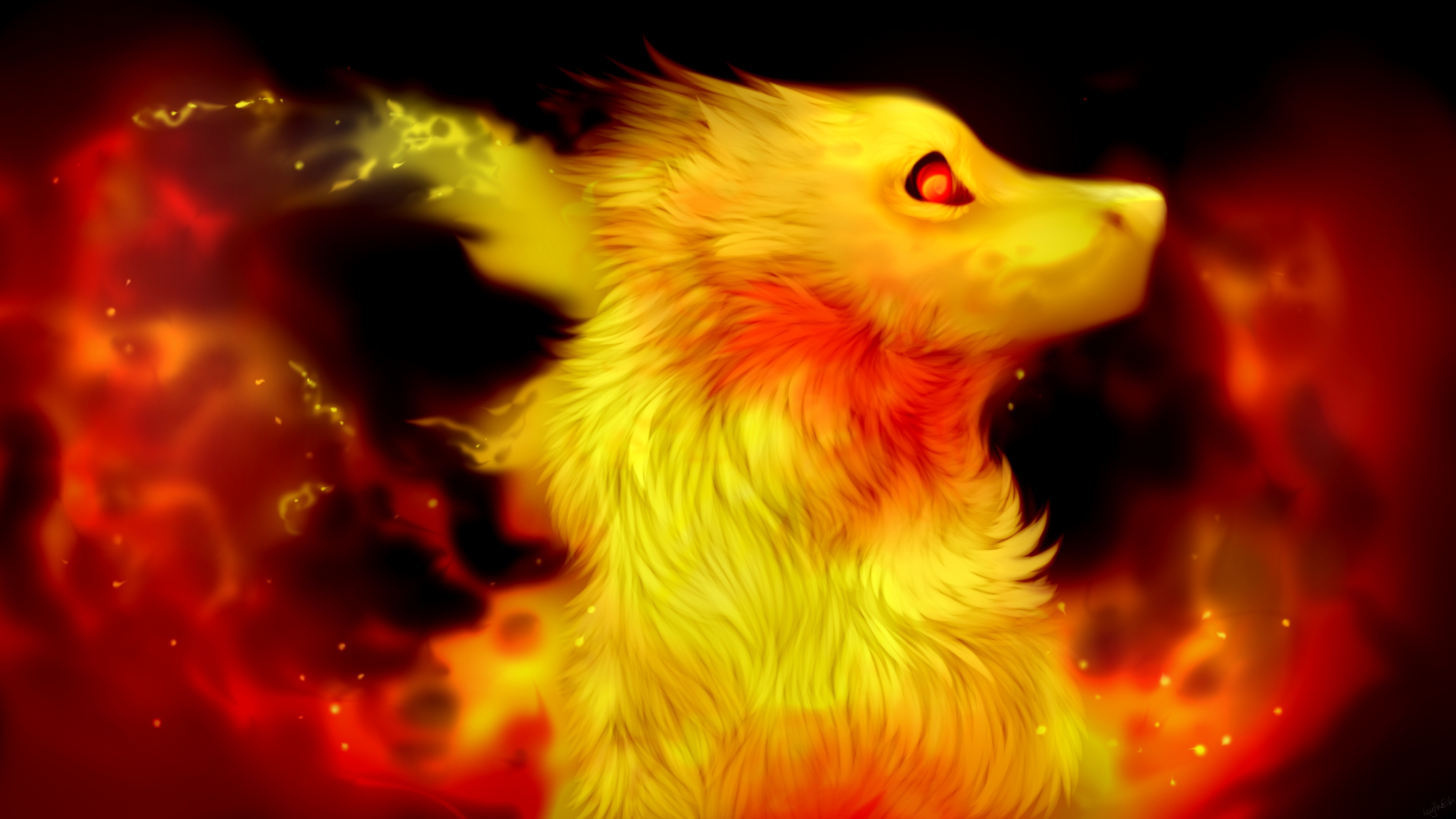 Wallpapers cute fantasy creature profile view artwork Wallpaper Fire ...