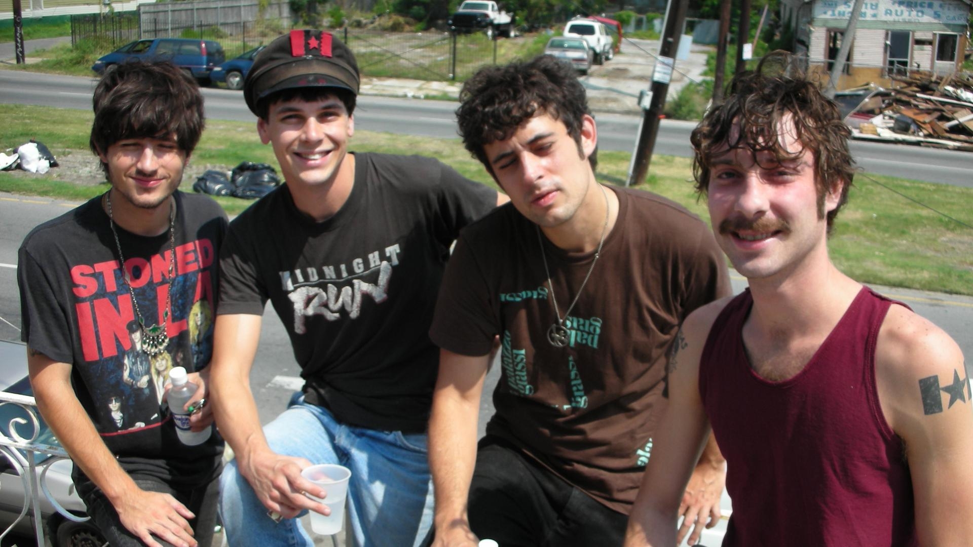 Wallpapers black lips print daylight band smile from godlike - desktop ...