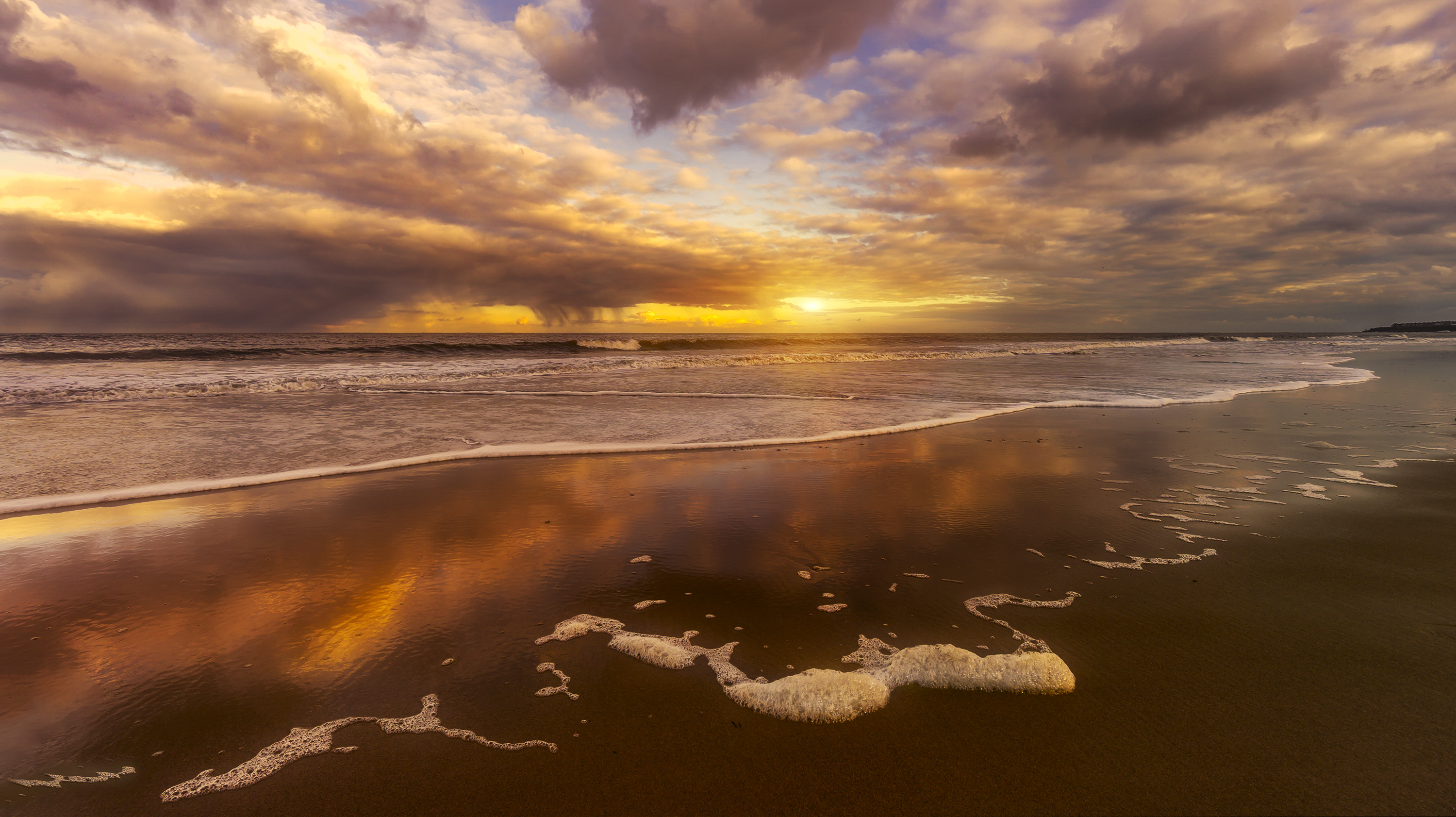 Wallpapers landscape sunrise sunset beach 1920x1080 Full HD from ...