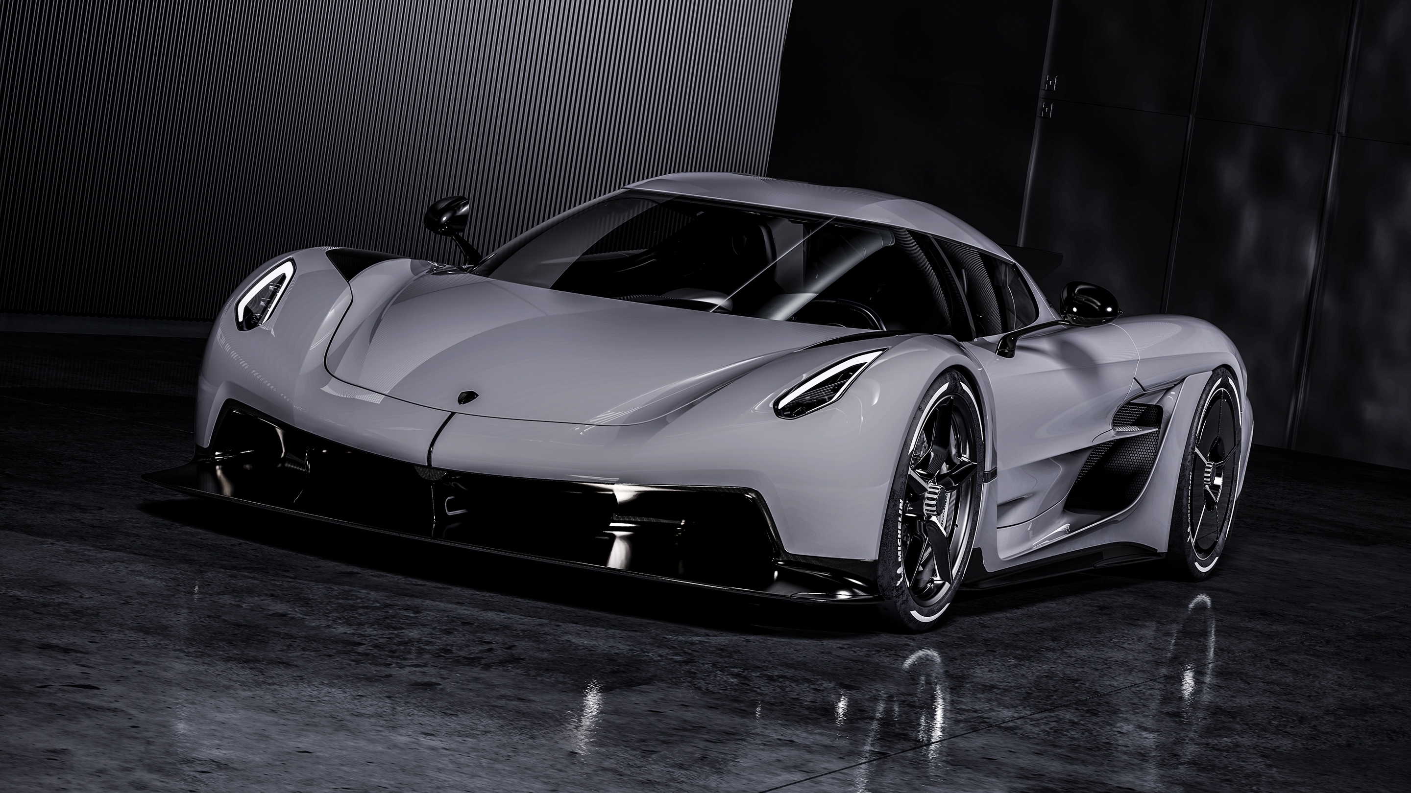 Koenigsegg jesko absolute на монохромном снимке · 1440x2960 QHD ...