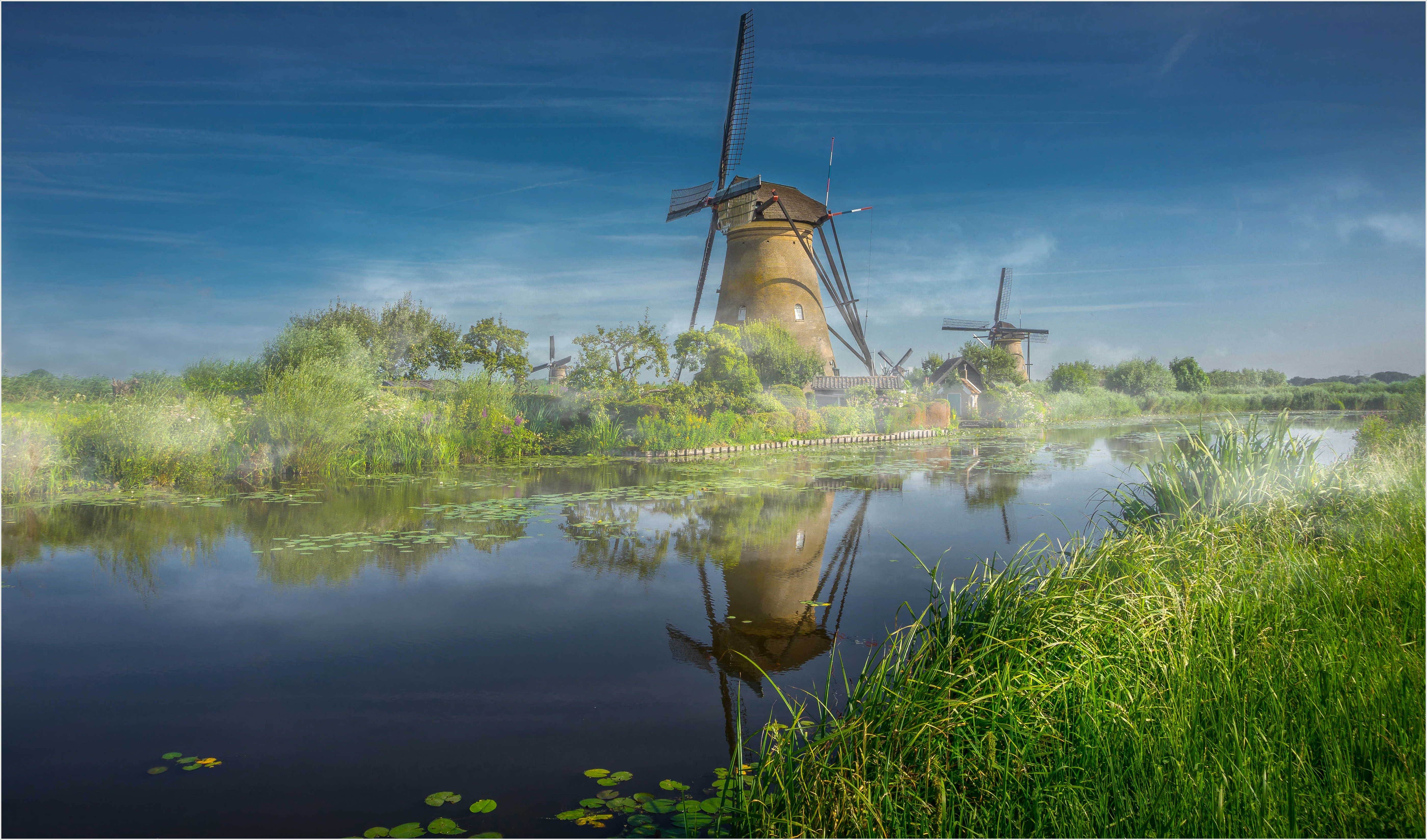 Wallpapers Dutch windmills Rotterdam Netherlands 2560x1440 QHD & WQHD ...